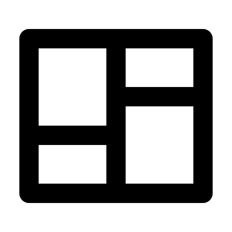 Layout-masonry icon. Free download transparent .PNG | Creazilla