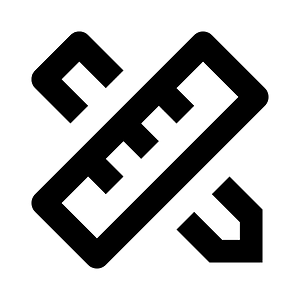 Pencil-ruler icon. Free download transparent .PNG | Creazilla