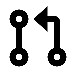 Pull-request icon. Free download transparent .PNG | Creazilla