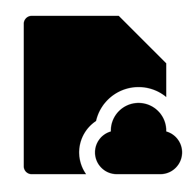 File-cloud icon. Free download transparent .PNG | Creazilla