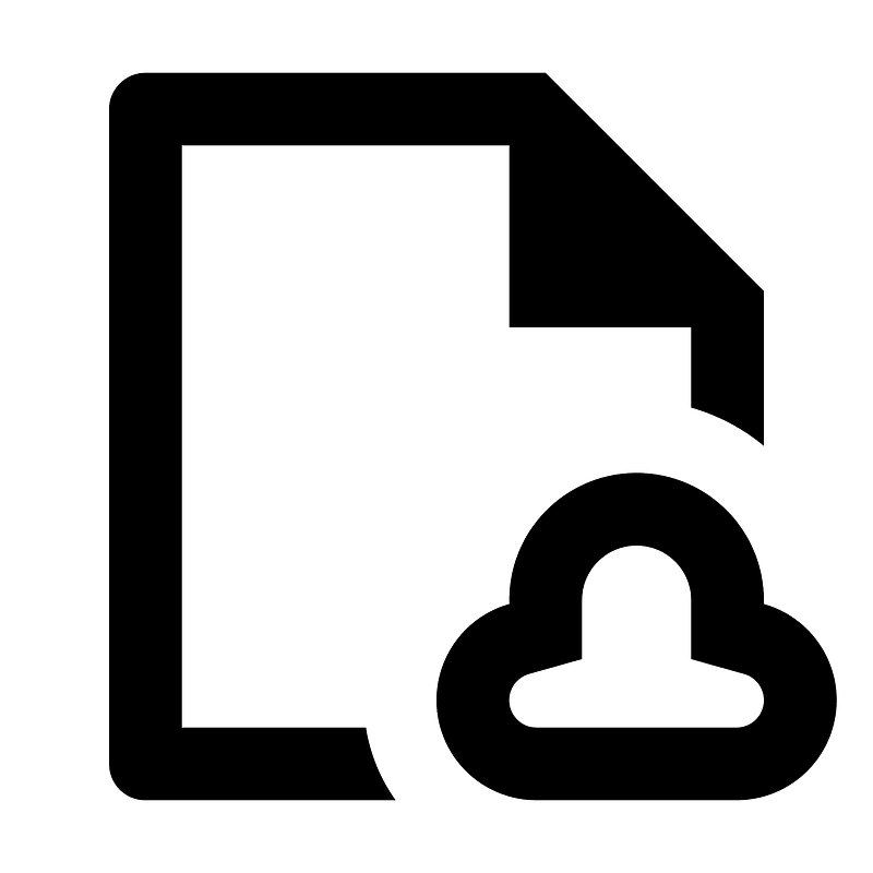 File-cloud icon. Free download transparent .PNG | Creazilla