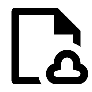 File-cloud icon. Free download transparent .PNG | Creazilla