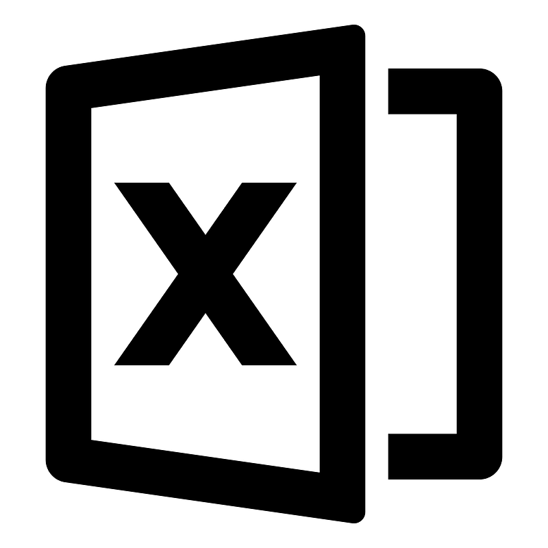 File-excel icon. Free download transparent .PNG | Creazilla