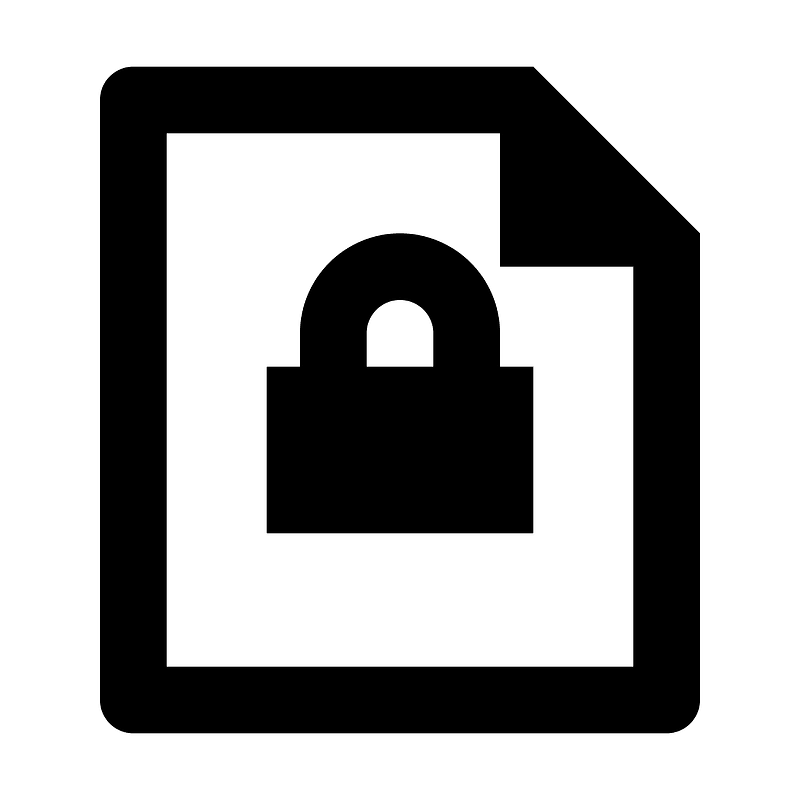 File-lock - Free vector icons on creazilla.com