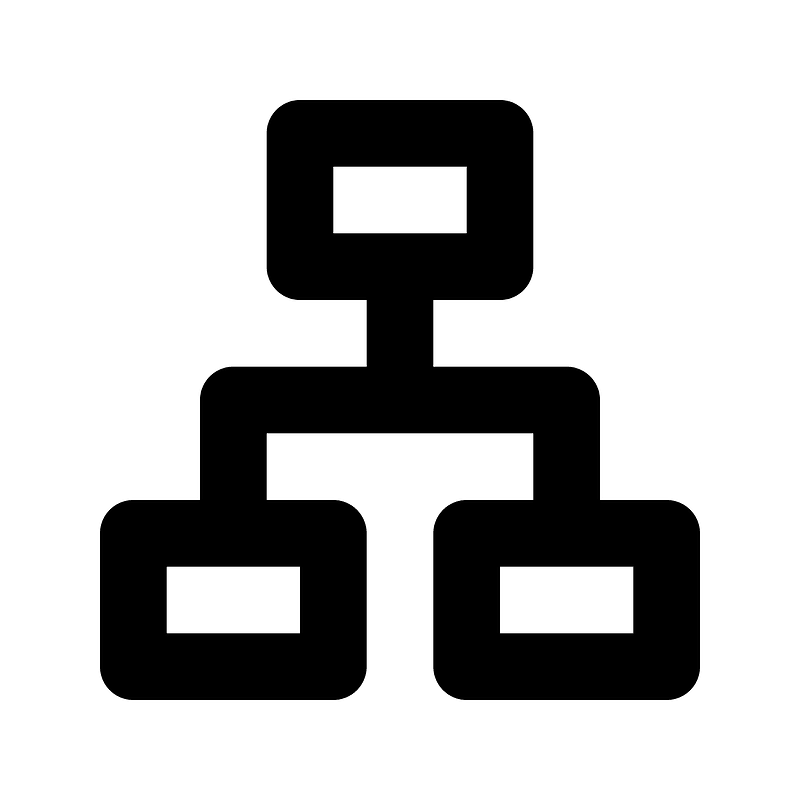 Organization-chart icon. Free download transparent .PNG | Creazilla