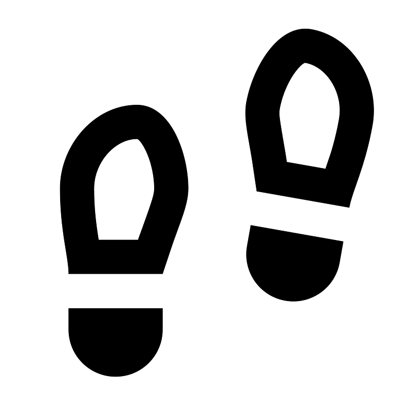 Footprint icon. Free download transparent .PNG | Creazilla