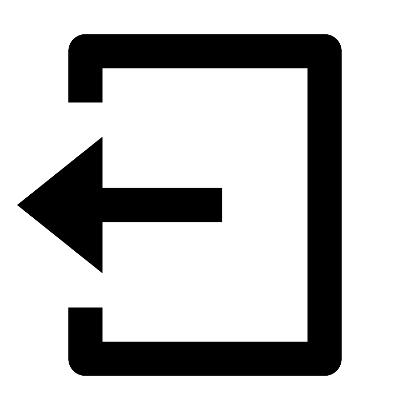 Logout-box icon. Free download transparent .PNG | Creazilla