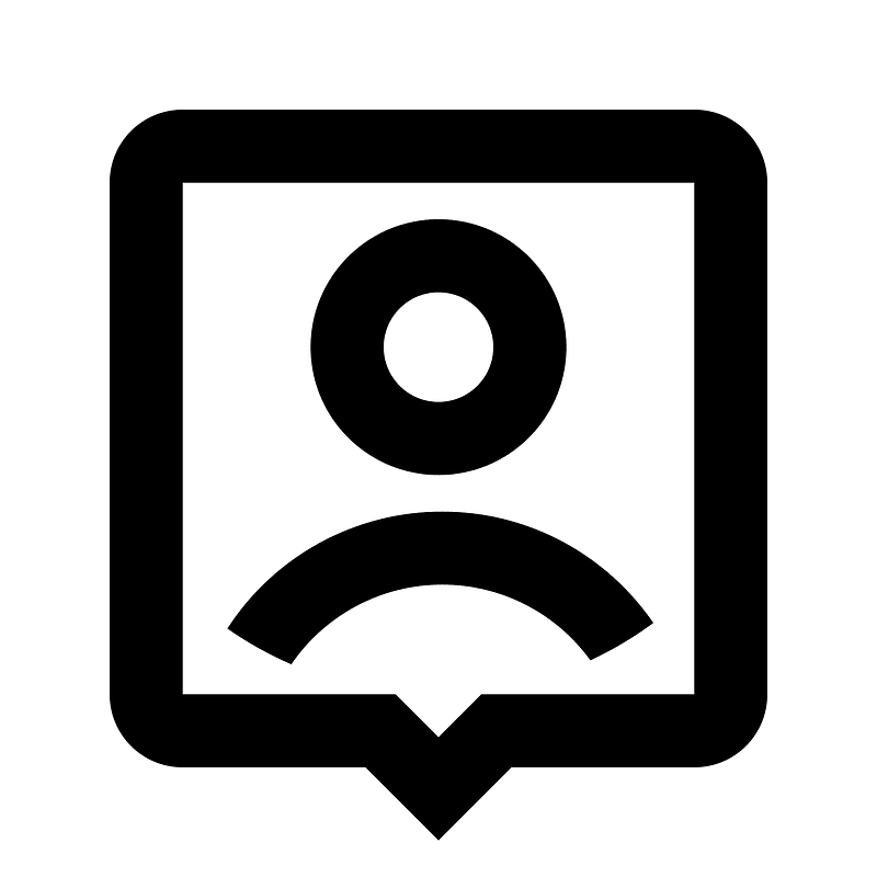 Account-pin-box icon. Free download transparent .PNG | Creazilla