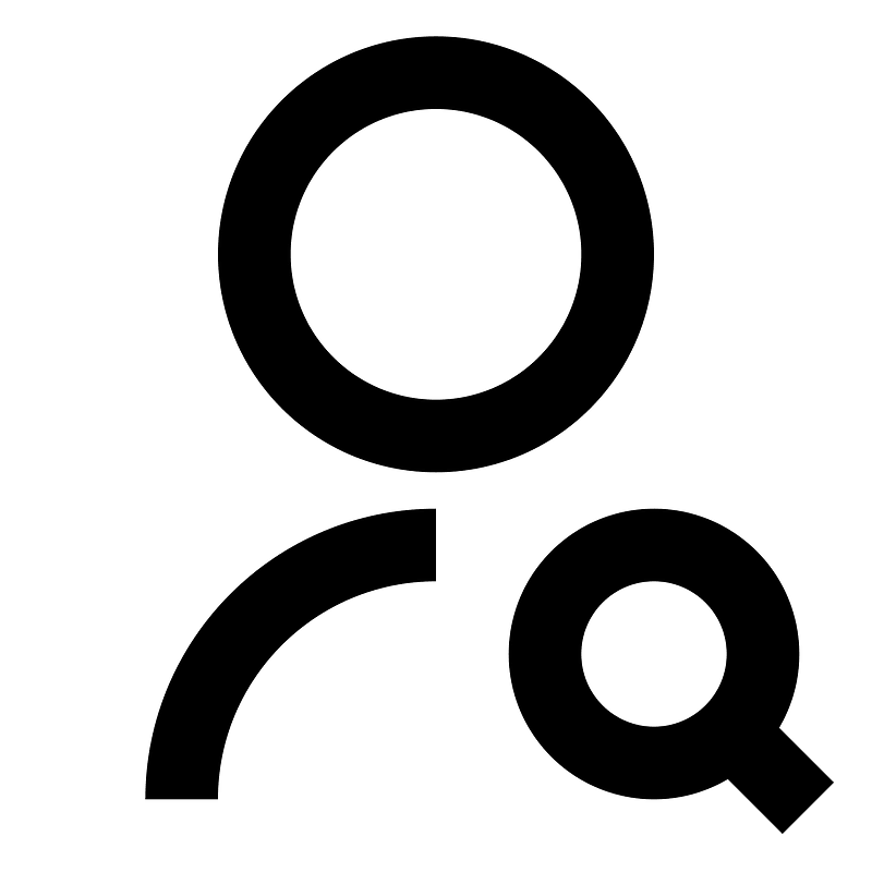 User-search icon. Free download transparent .PNG | Creazilla