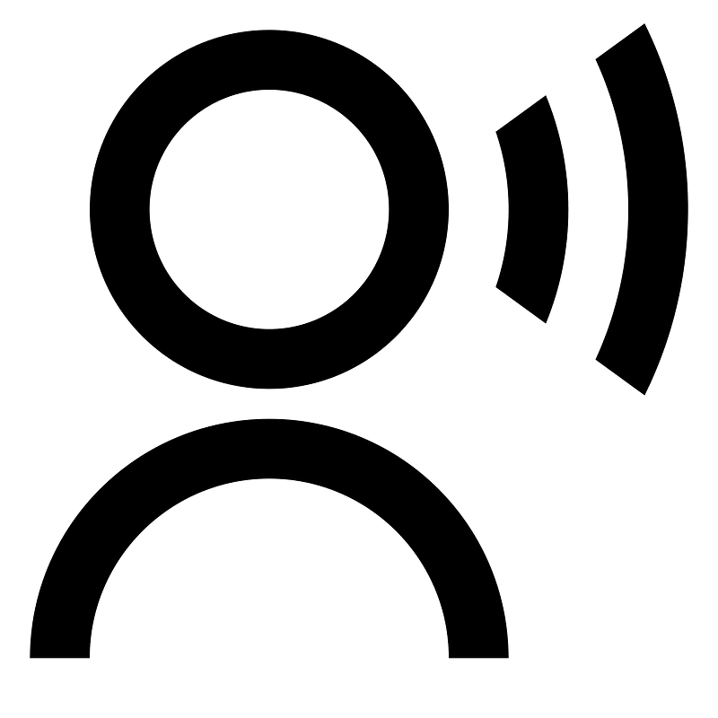 User-voice icon. Free download transparent .PNG | Creazilla