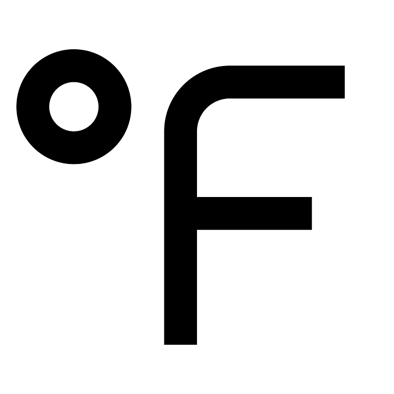 Fahrenheit icon. Free download transparent .PNG | Creazilla