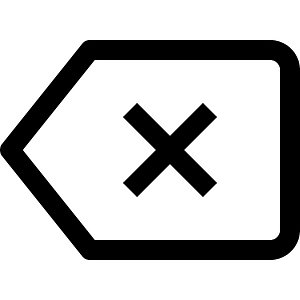 Backspace icon. Free download transparent .PNG | Creazilla