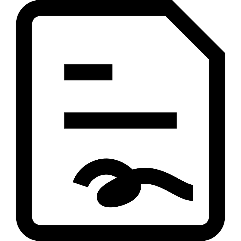 Contract icon. Free download transparent .PNG | Creazilla