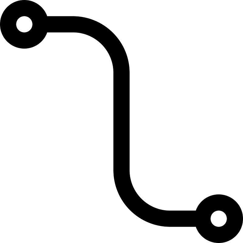 Curved-connector icon. Free download transparent .PNG | Creazilla