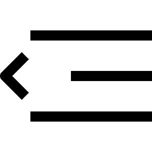 Format-indent-decrease icon. Free download transparent .PNG | Creazilla