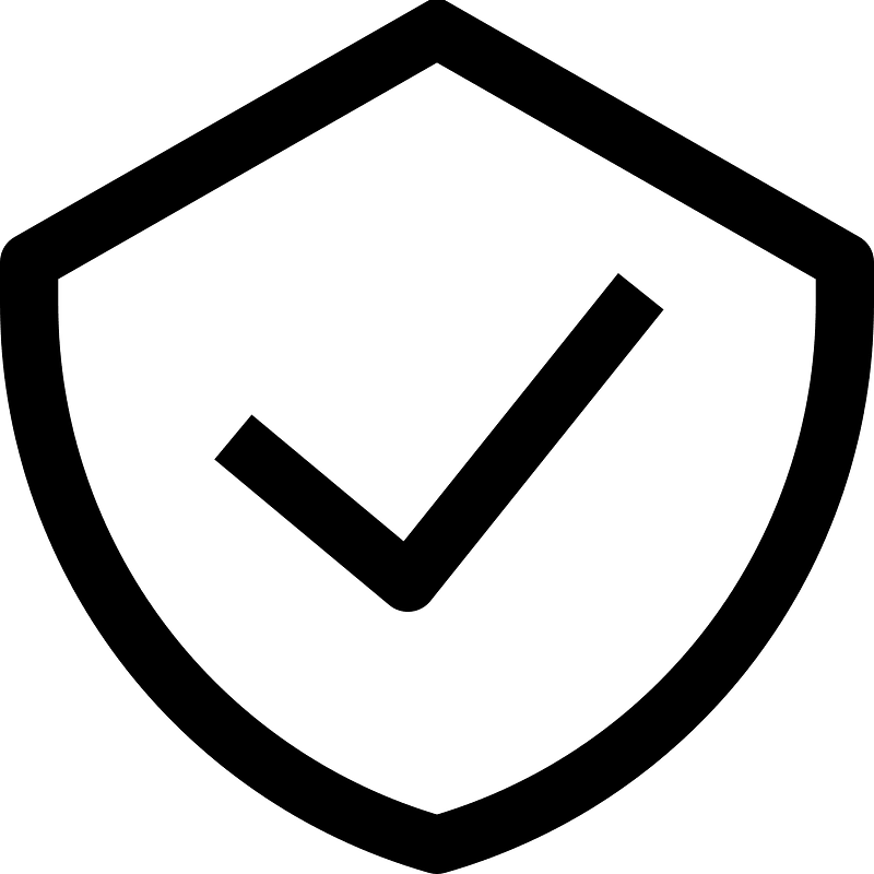 Shield-tick icon. Free download transparent .PNG | Creazilla