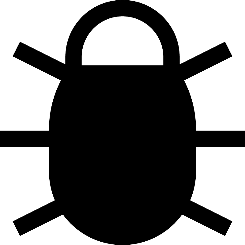 Bug icon. Free download transparent .PNG | Creazilla
