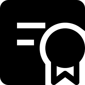 Certificate icon. Free download transparent .PNG | Creazilla