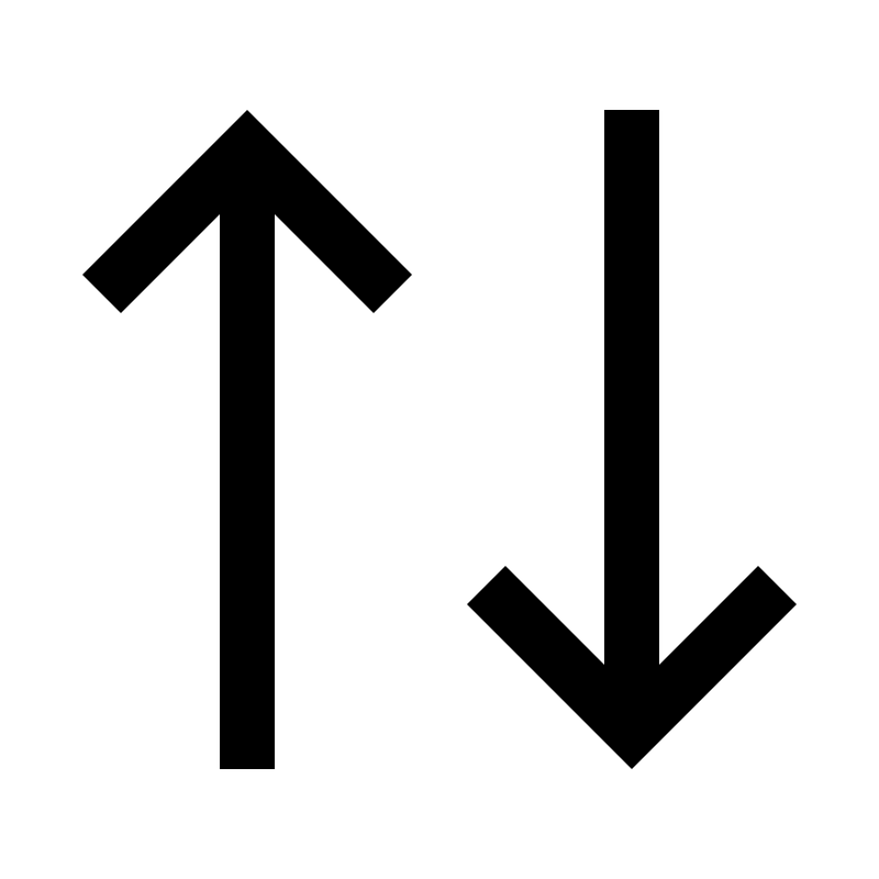 Arrows--vertical icon. Free download transparent .PNG | Creazilla