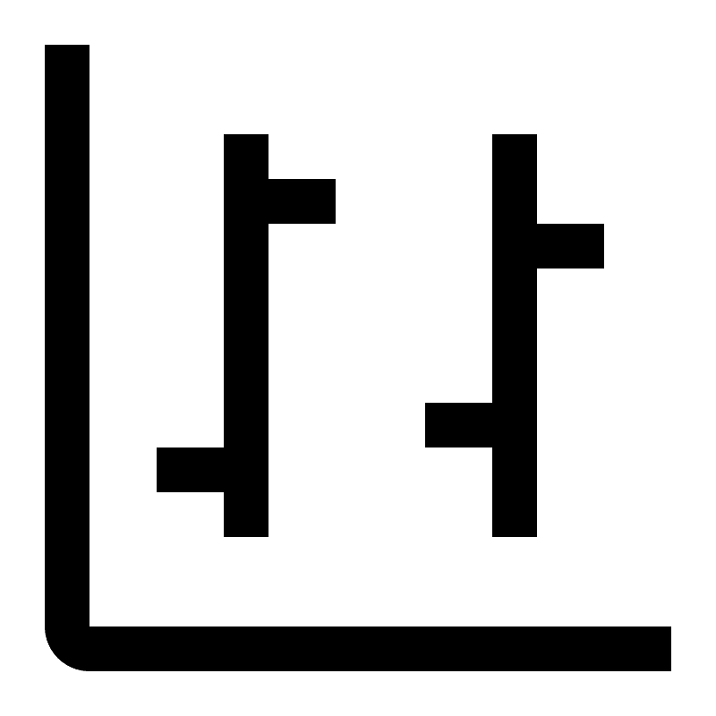 Chart--high-low icon. Free download transparent .PNG | Creazilla