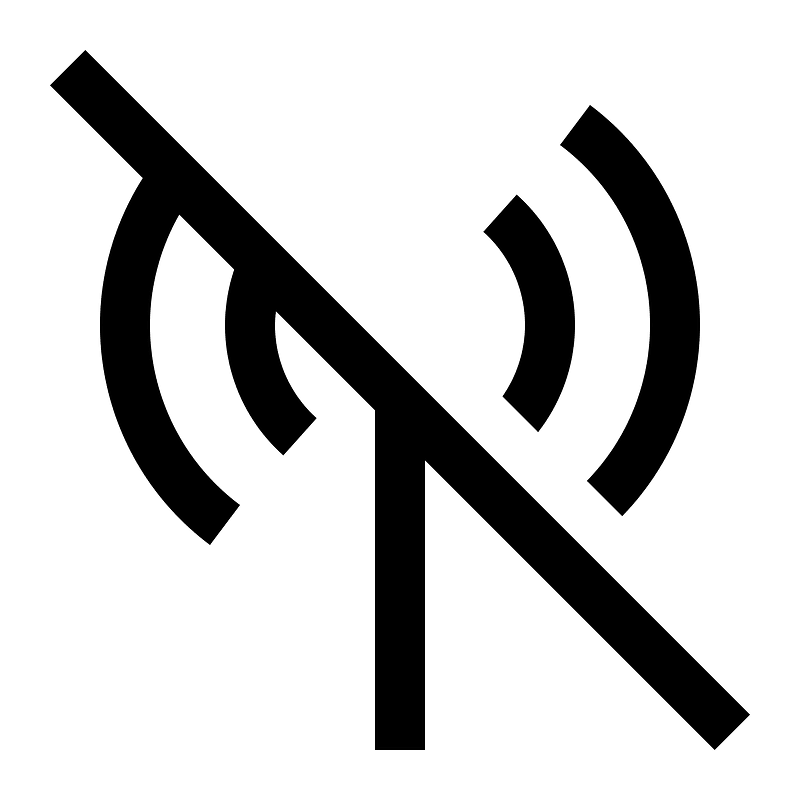 Connection-signal--off icon. Free download transparent .PNG | Creazilla