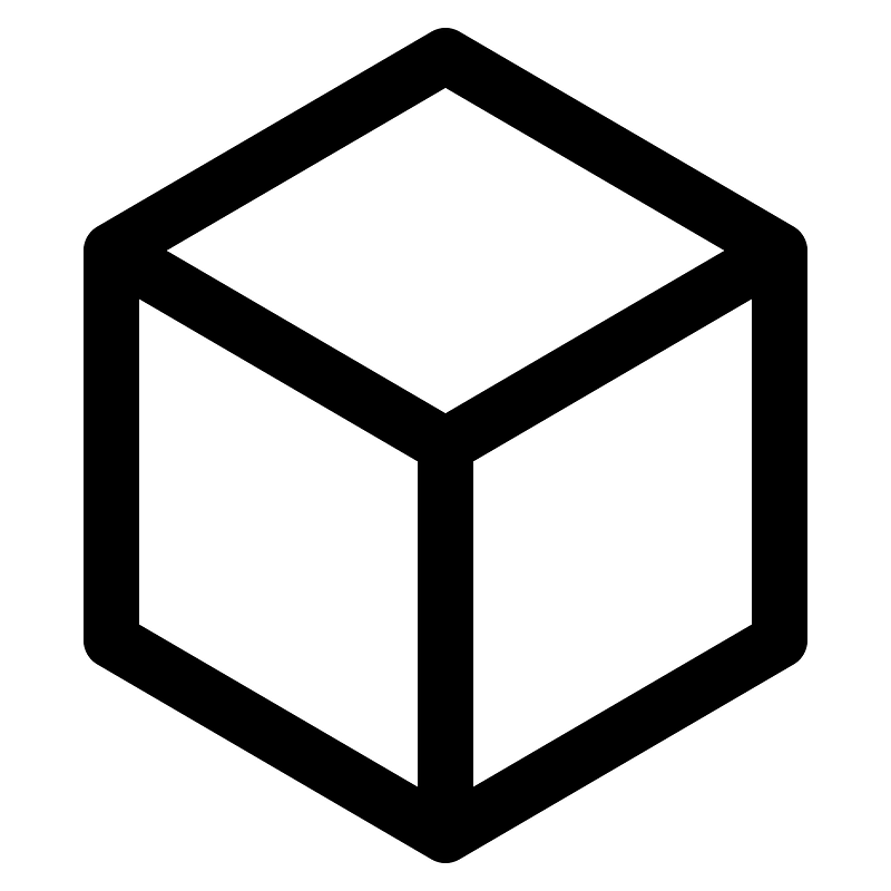 Cube icon. Free download transparent .PNG | Creazilla