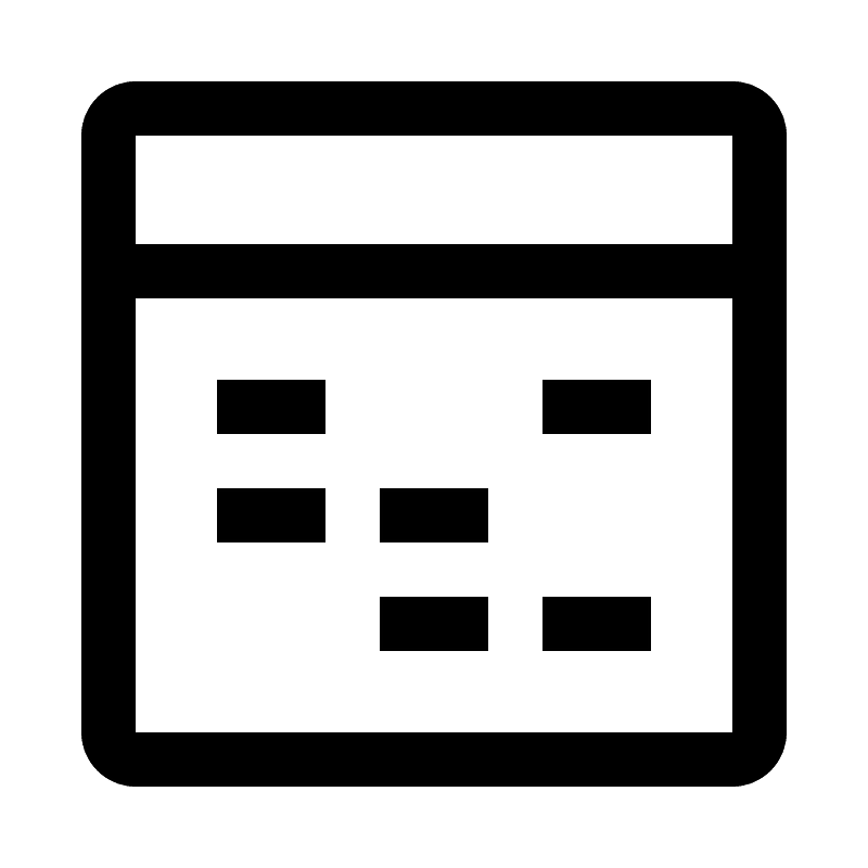 Data-table icon. Free download transparent .PNG | Creazilla