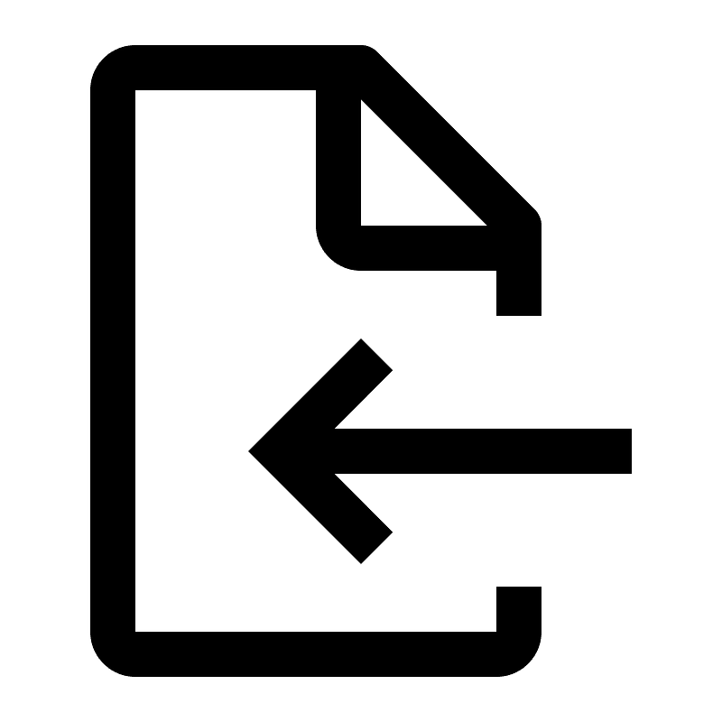 Document--import icon. Free download transparent .PNG | Creazilla