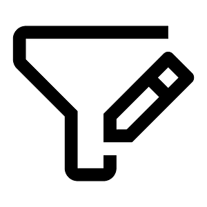 Filter icon. Free download transparent .PNG | Creazilla