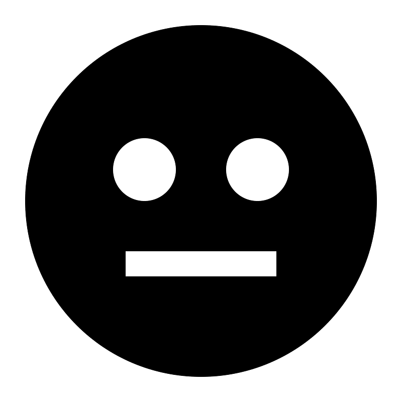 Face--neutral--filled icon. Free download transparent .PNG | Creazilla