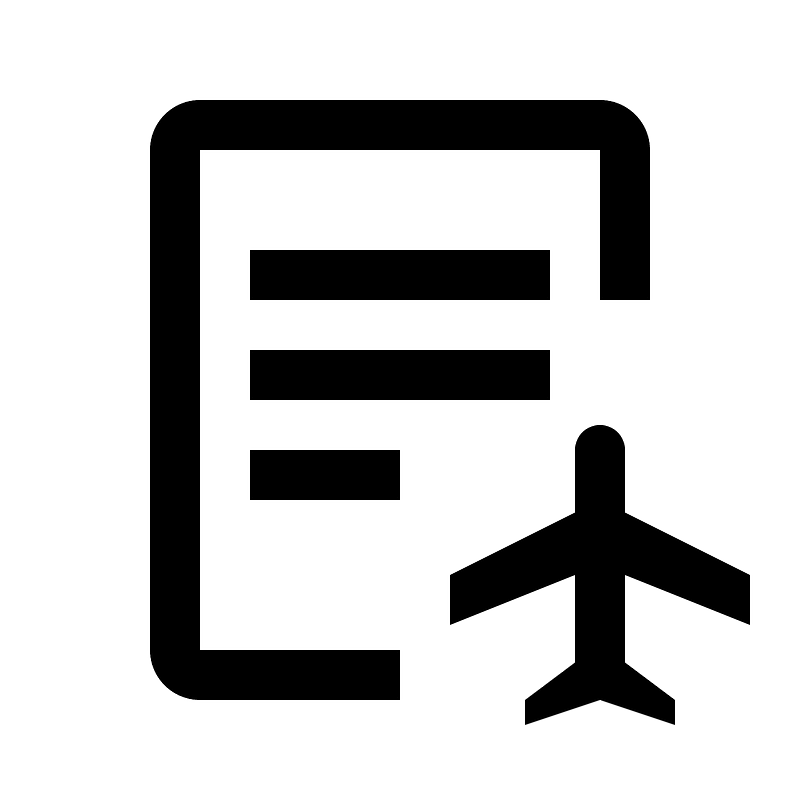 Flight--roster icon. Free download transparent .PNG | Creazilla