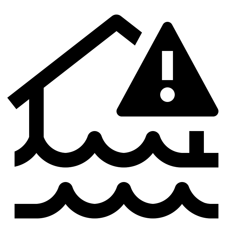 Flood--warning icon. Free download transparent .PNG | Creazilla