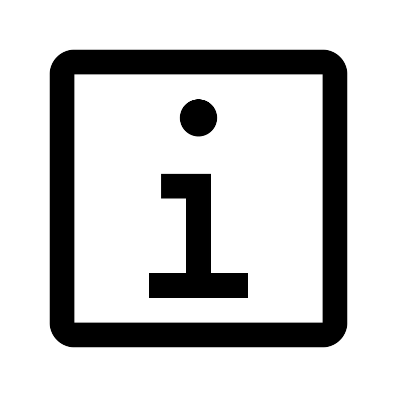 Information--square icon. Free download transparent .PNG | Creazilla