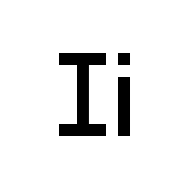 Letter--Ii icon. Free download transparent .PNG | Creazilla