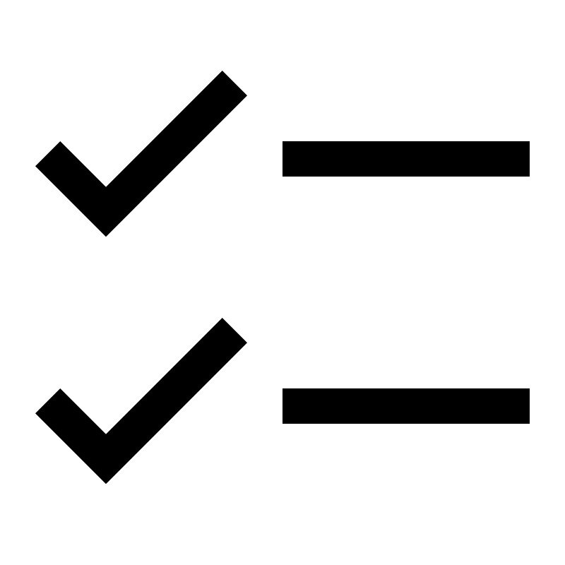 List--checked icon. Free download transparent .PNG | Creazilla