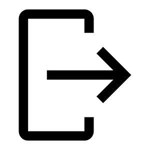 Logout icon. Free download transparent .PNG | Creazilla