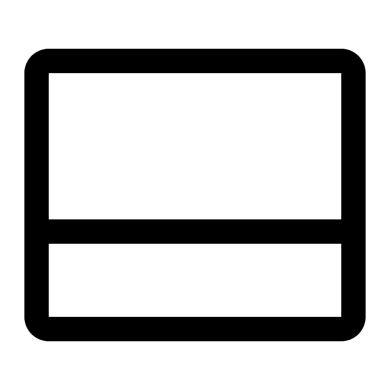 Open-panel--bottom icon. Free download transparent .PNG | Creazilla