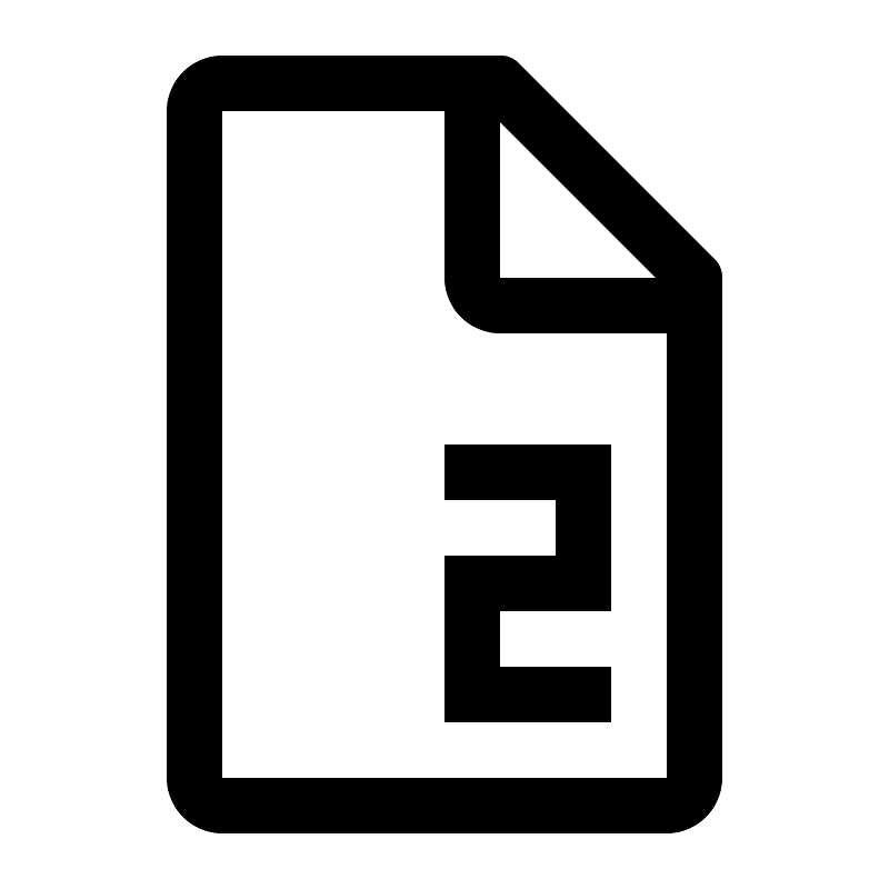 Page-number icon. Free download transparent .PNG | Creazilla