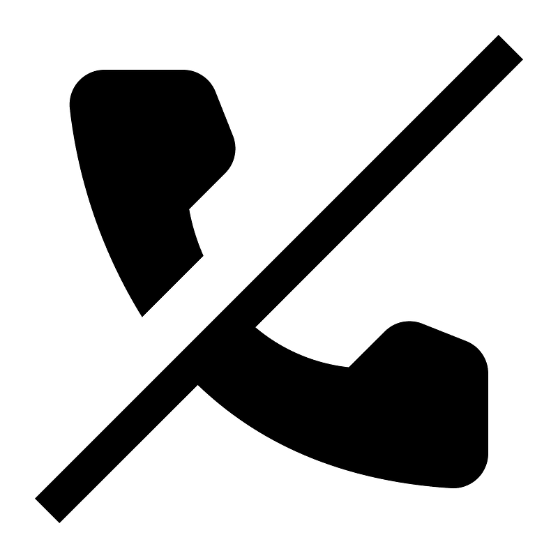 Phone--off--filled icon. Free download transparent .PNG | Creazilla