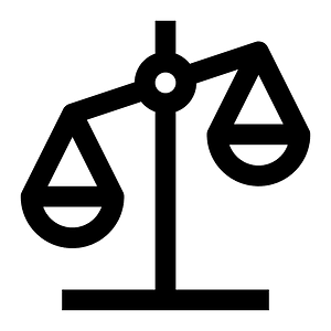 Scales--tipped icon. Free download transparent .PNG | Creazilla