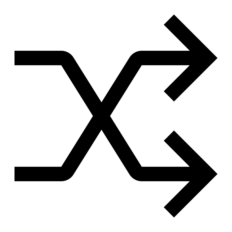 Shuffle icon. Free download transparent .PNG | Creazilla