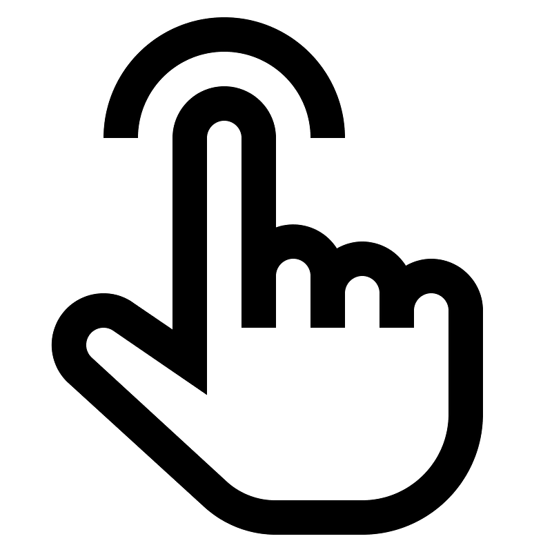 Touch icon. Free download transparent .PNG | Creazilla