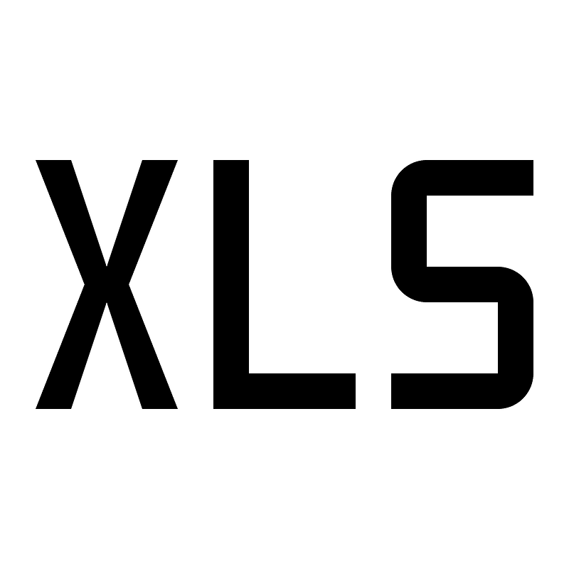 XLS icon. Free download transparent .PNG | Creazilla