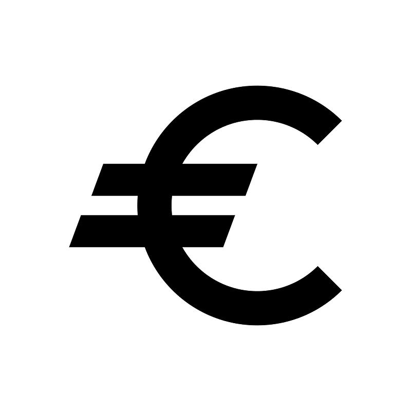 Euro icon. Free download transparent .PNG | Creazilla