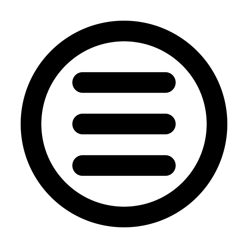 Menu-round - Free vector icons on creazilla.com