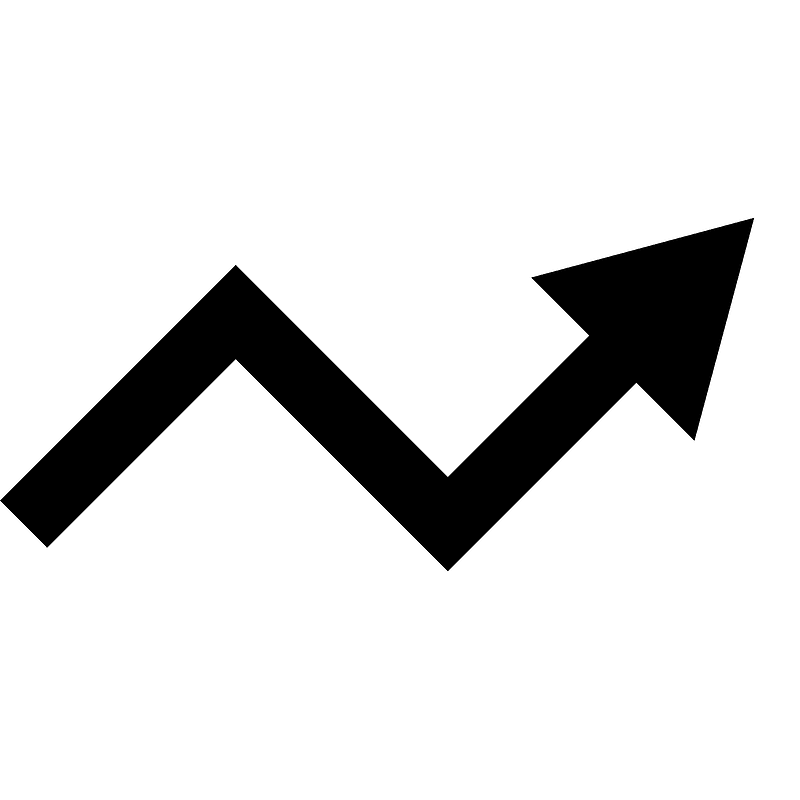 Trending icon. Free download transparent .PNG | Creazilla