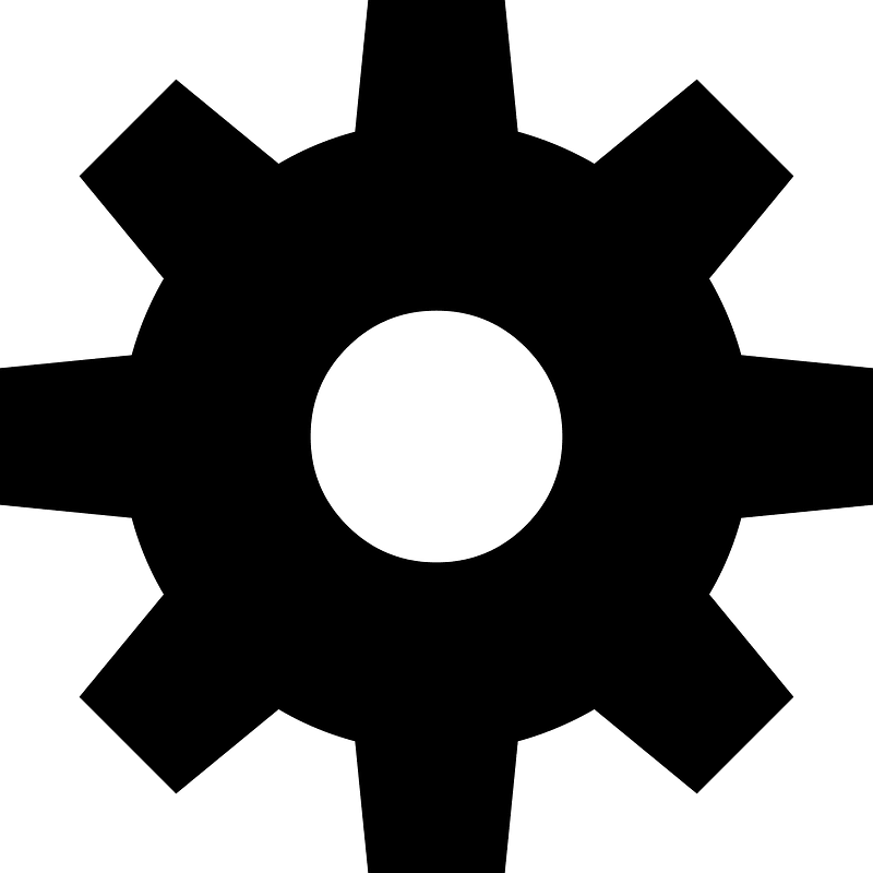 Cog icon. Free download transparent .PNG | Creazilla