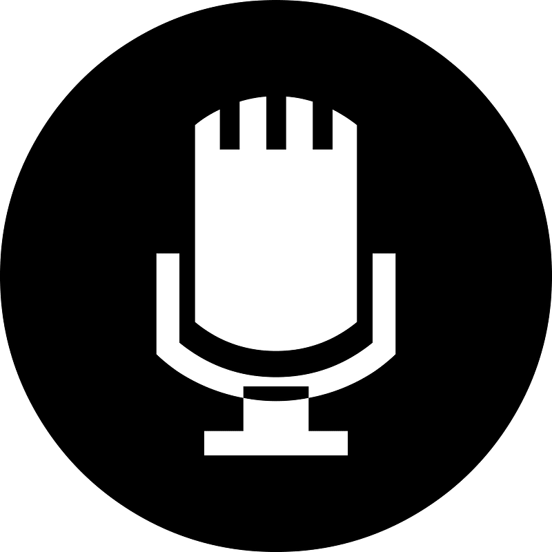 Round microphone icon. Free download transparent .PNG | Creazilla