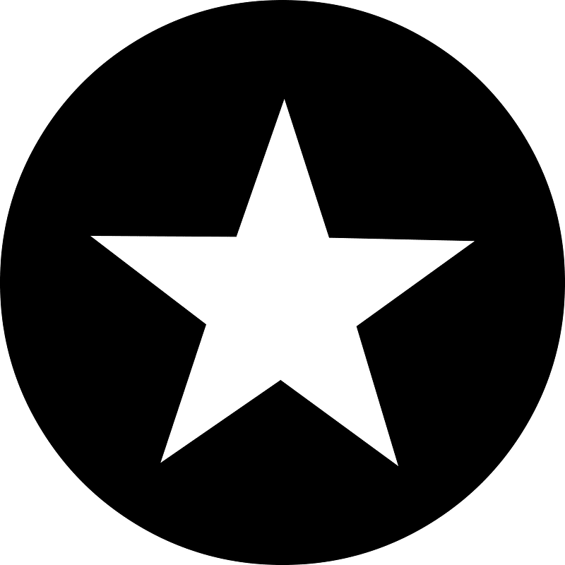 Round star icon. Free download transparent .PNG | Creazilla