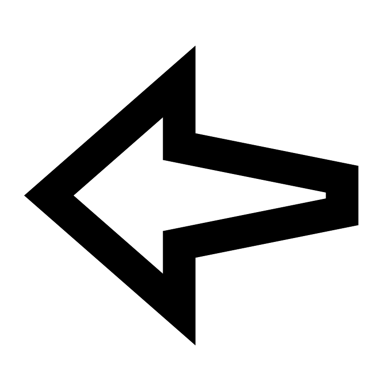 Arrow-bold-left icon. Free download transparent .PNG | Creazilla